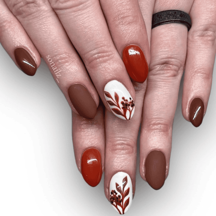 33+ Smokin' Hot Autumn Nails To Spice Up Your Tips - Lifestyle DiJess